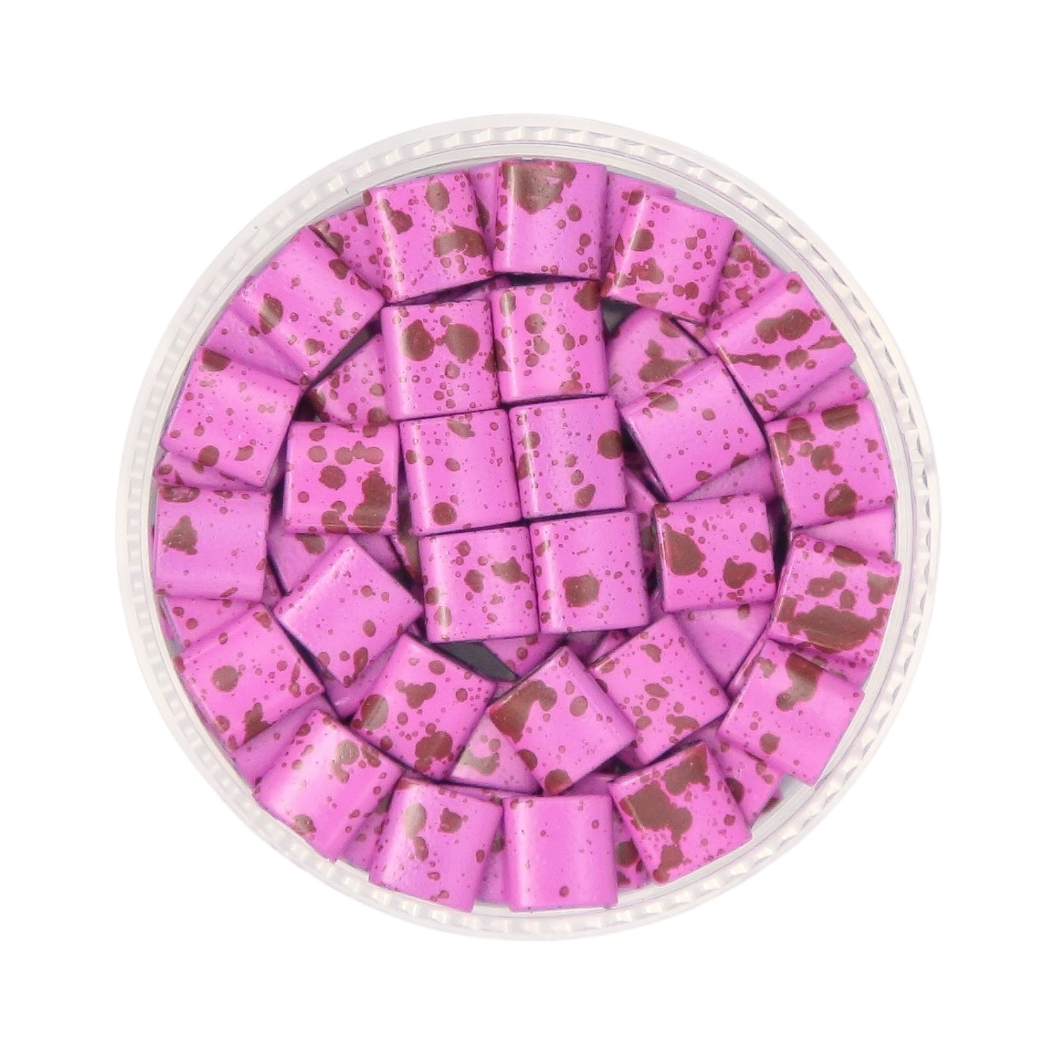 Mack & Rex Dirty Fuchsia Two-Hole Tile Beads - Hematite Tila Beads ...