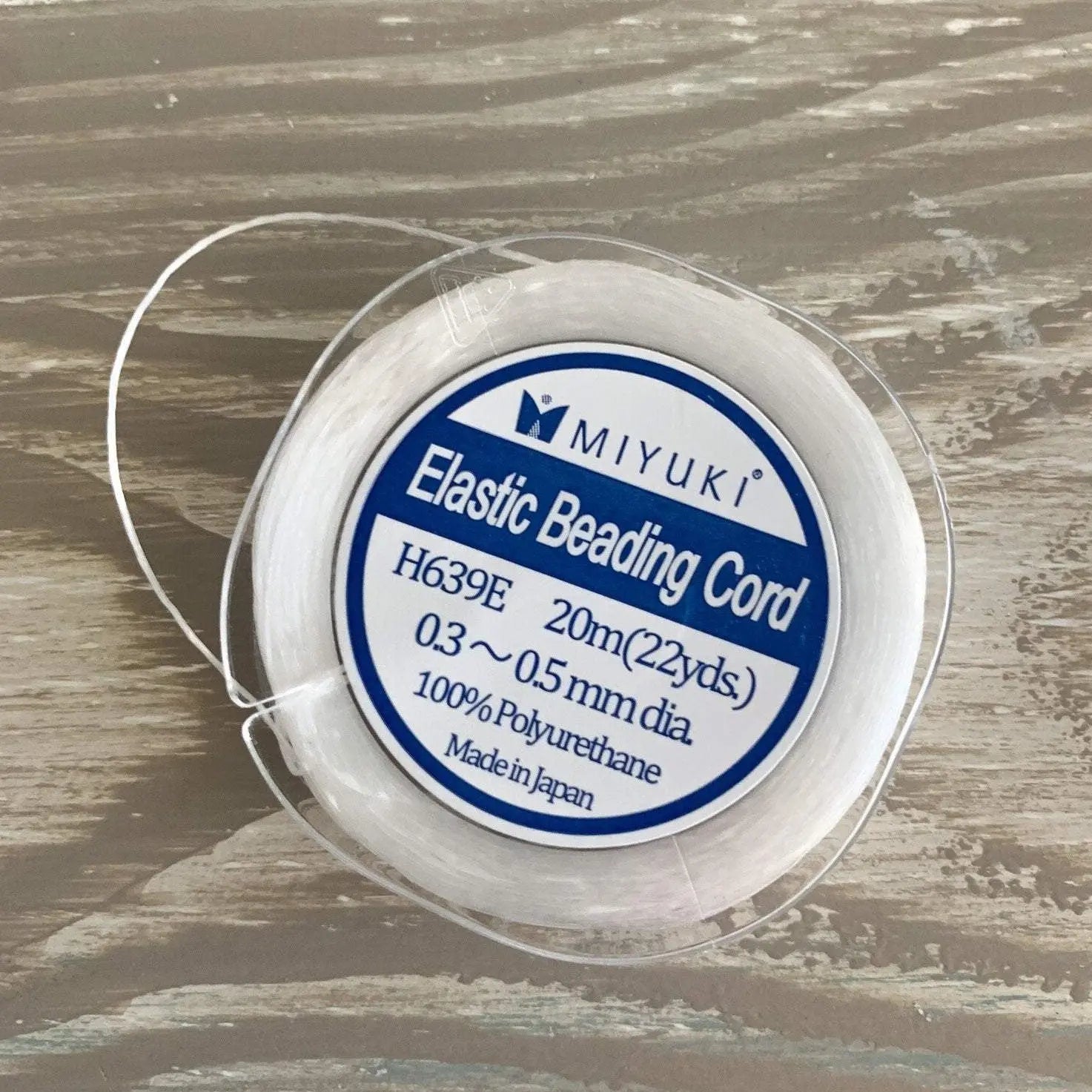 Miyuki Elastic Beading Cord .3-.5mm Elastic - 20 Meters – Mack & Rex