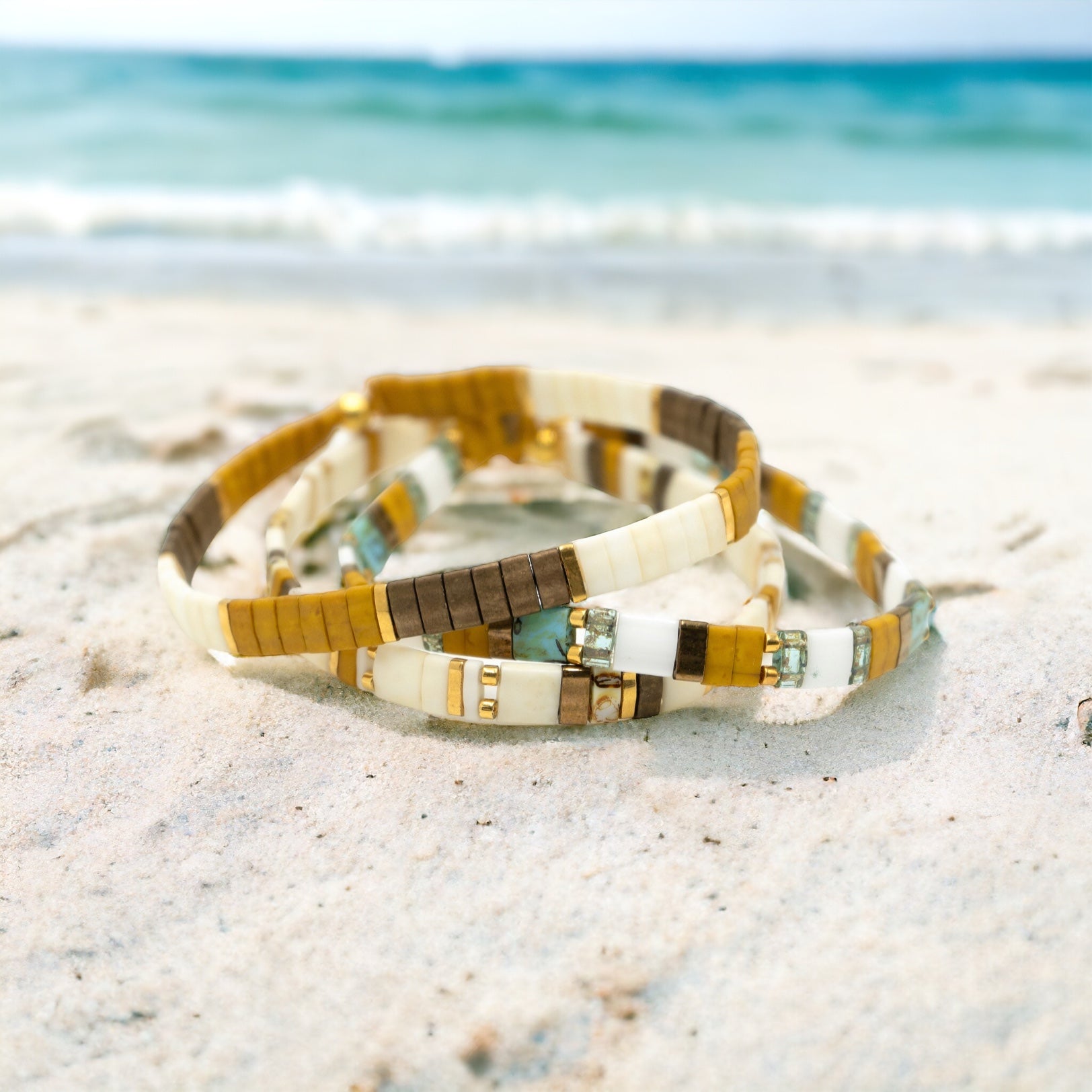 SAHARA - Tila Bead Bracelets Stack – Mack & Rex